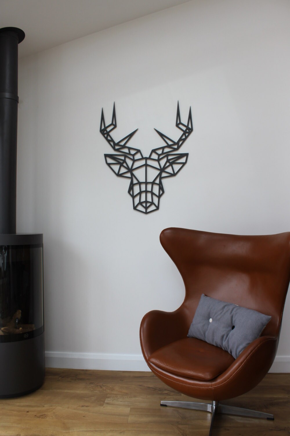 Geometric Stag Animal Head Large Original and Unique Laser - Etsy Nederland