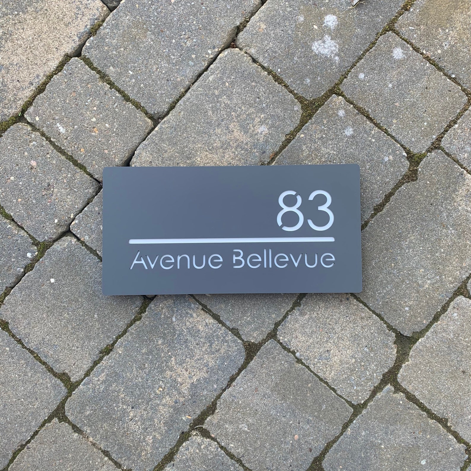 Modern House or Door Sign Rectangle 30 X 15cm Original and - Etsy