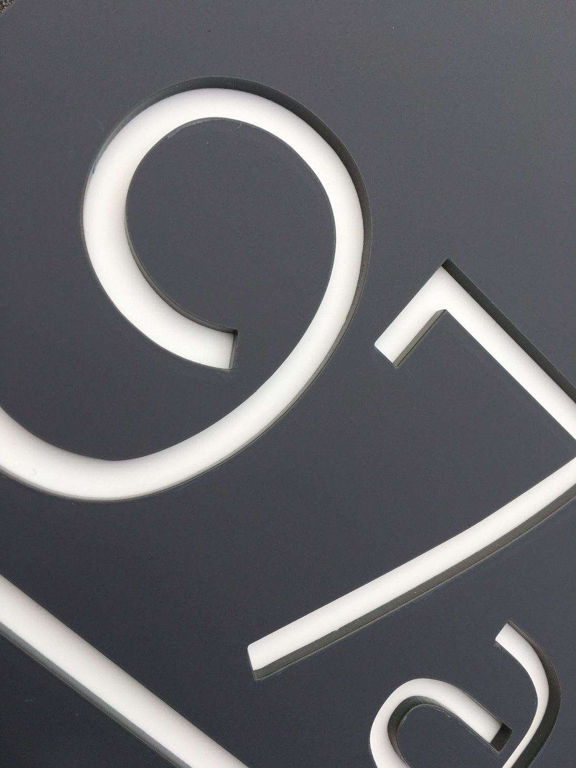 House Number Sign Large Modern Circle Plaque 20cm Original | Etsy