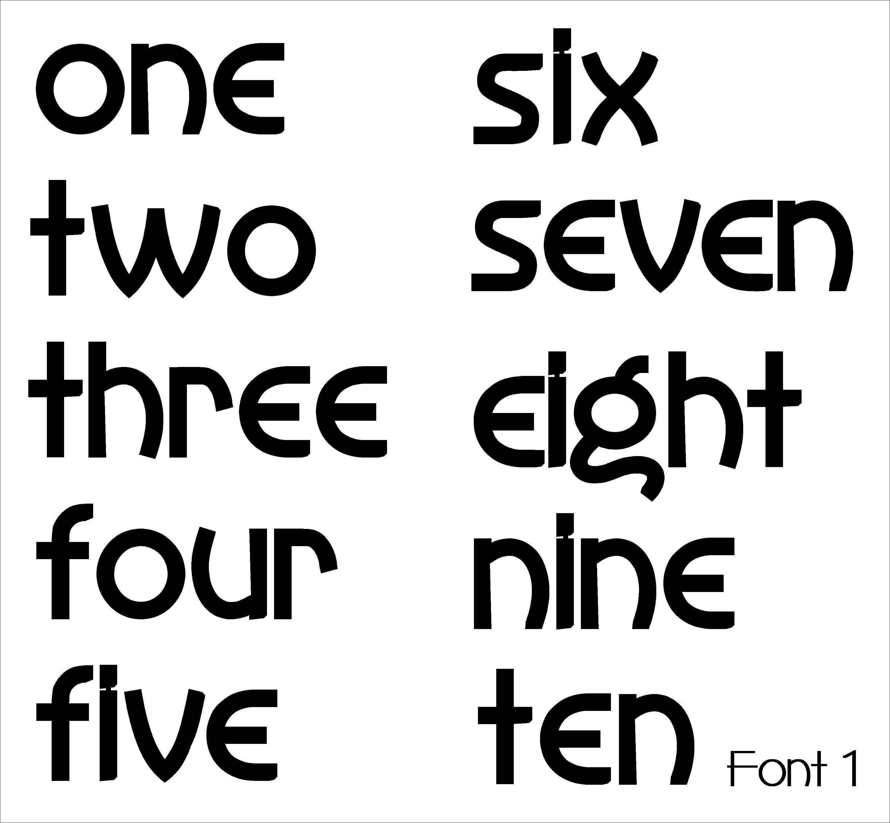 House Number Sign words One Ten Modern and Unique Laser - Etsy UK