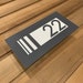 NEW Illuminated Modern House Number Sign With Low Voltage LED 30 X 15 ...