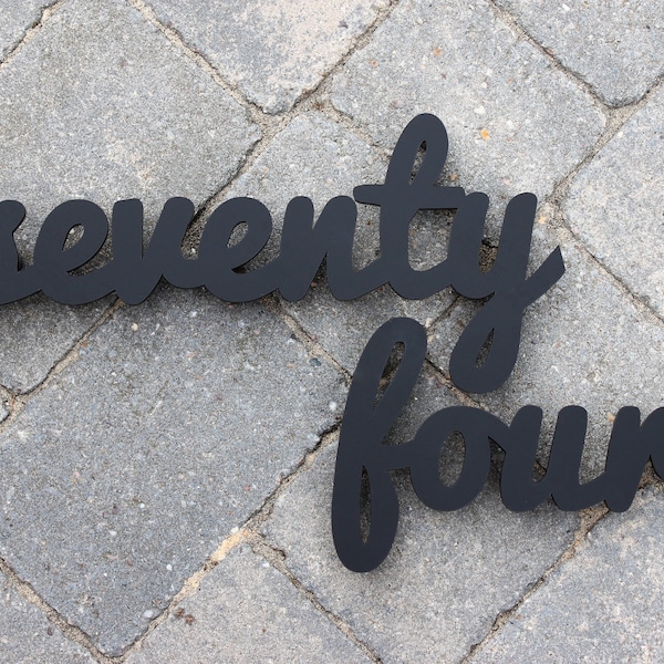 Cursive House Numbers - Etsy