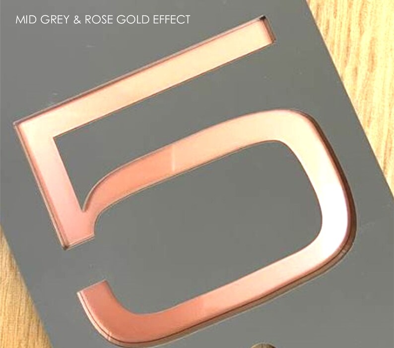 Contemporary House Number Door Sign. Square Plaque Extra | Etsy