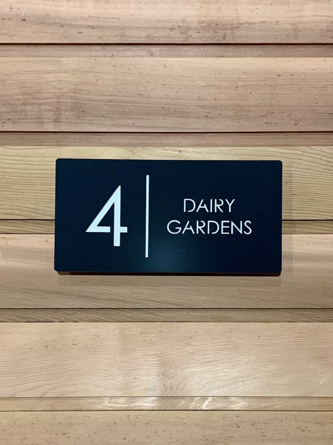 Illuminated Backlit Modern House Number Sign With Low Voltage - Etsy UK