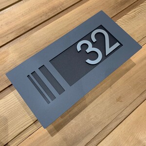 NEW Illuminated Modern House Number Sign With Low Voltage LED 30 X 15 ...