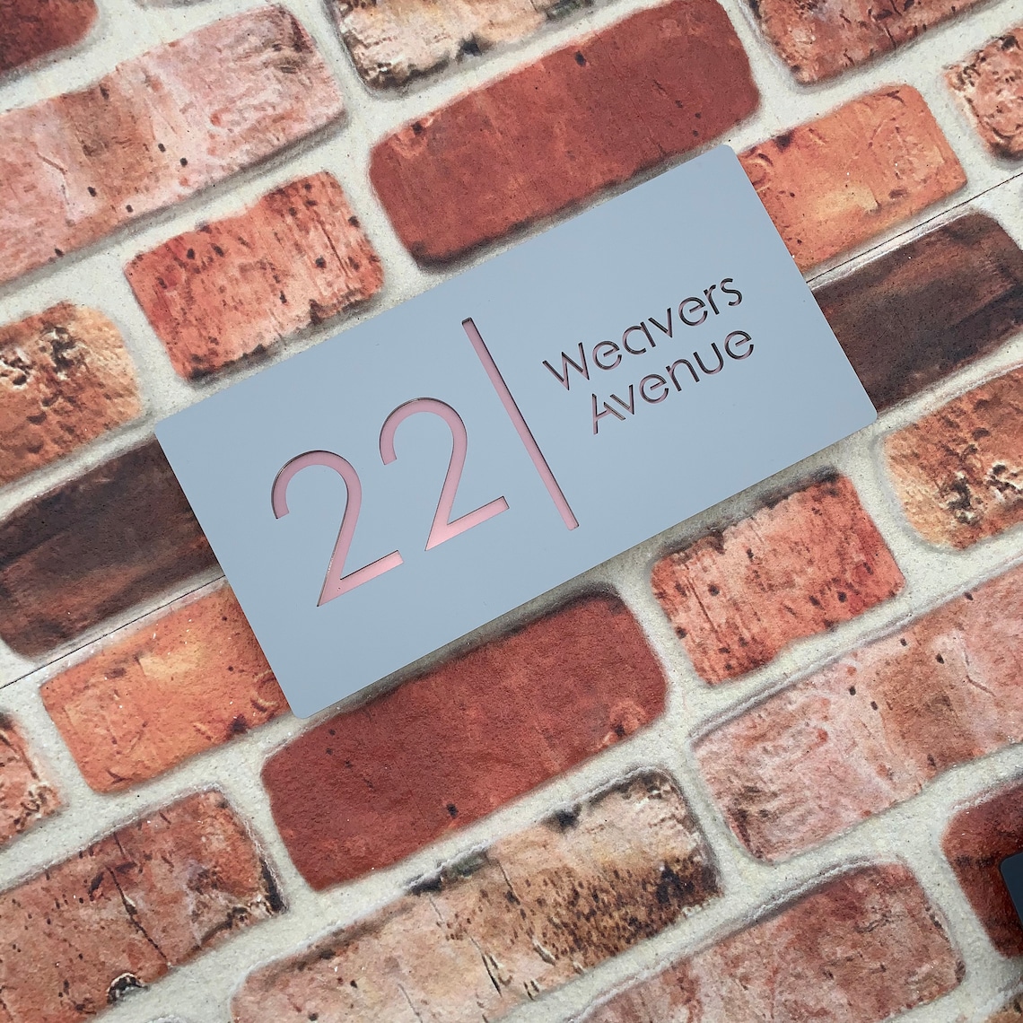 Moderne Haus Zeichen Nummer Tür Rechteck 30cm x 15cm Original | Etsy