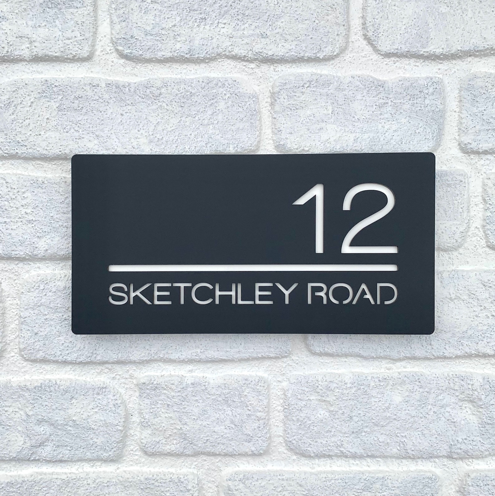 Modern House or Door Sign Rectangle 30 X 15cm Original and - Etsy