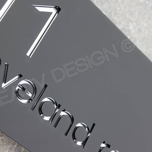 Modern House or Door Sign Rectangle 30 X 15cm Original and Unique Laser ...