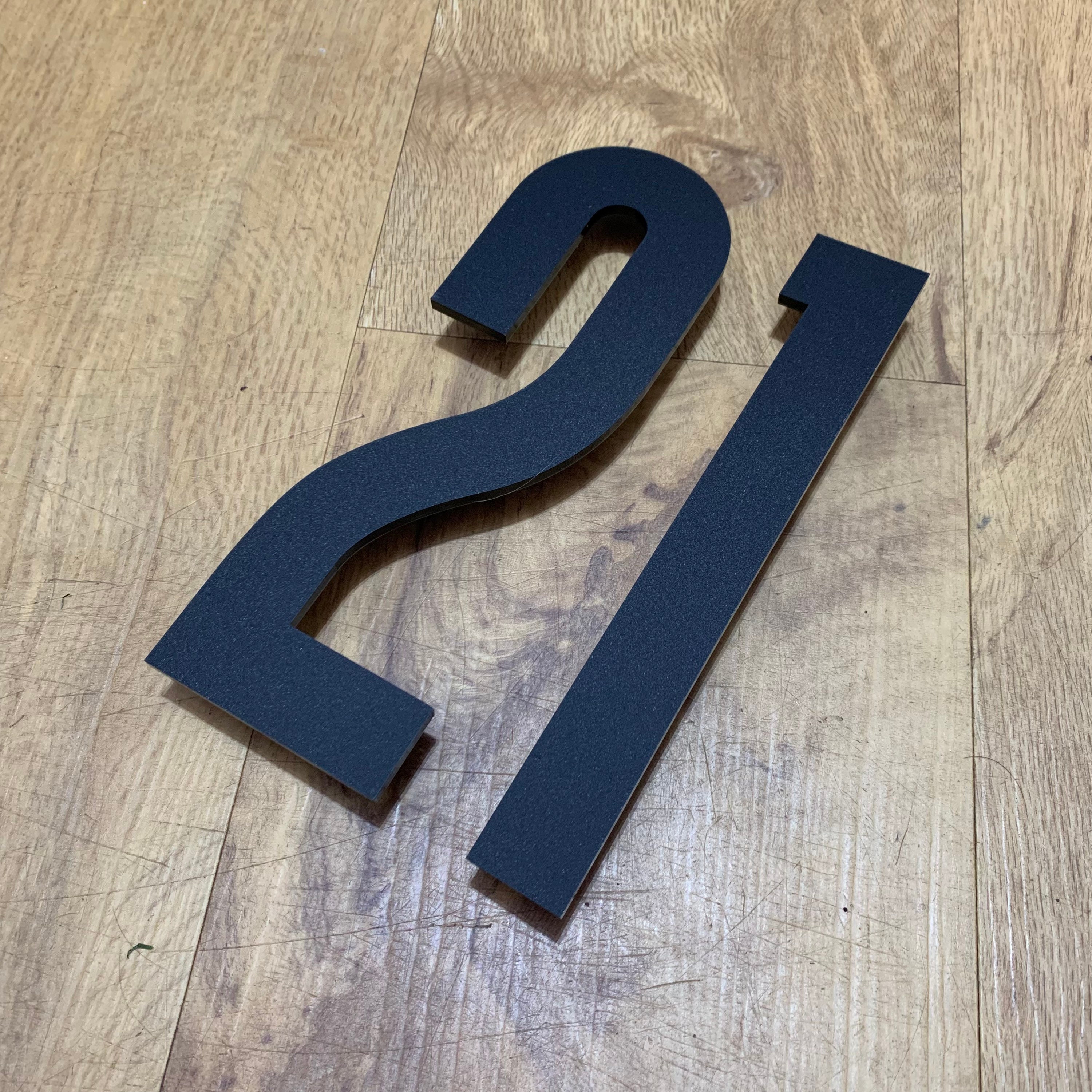 Giant Contemporary House Number / Letter Door Sign 400mm Tall - Etsy UK