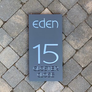 Extra Detail 20 X 40 Cm Bespoke House Number Door Sign Unique - Etsy UK