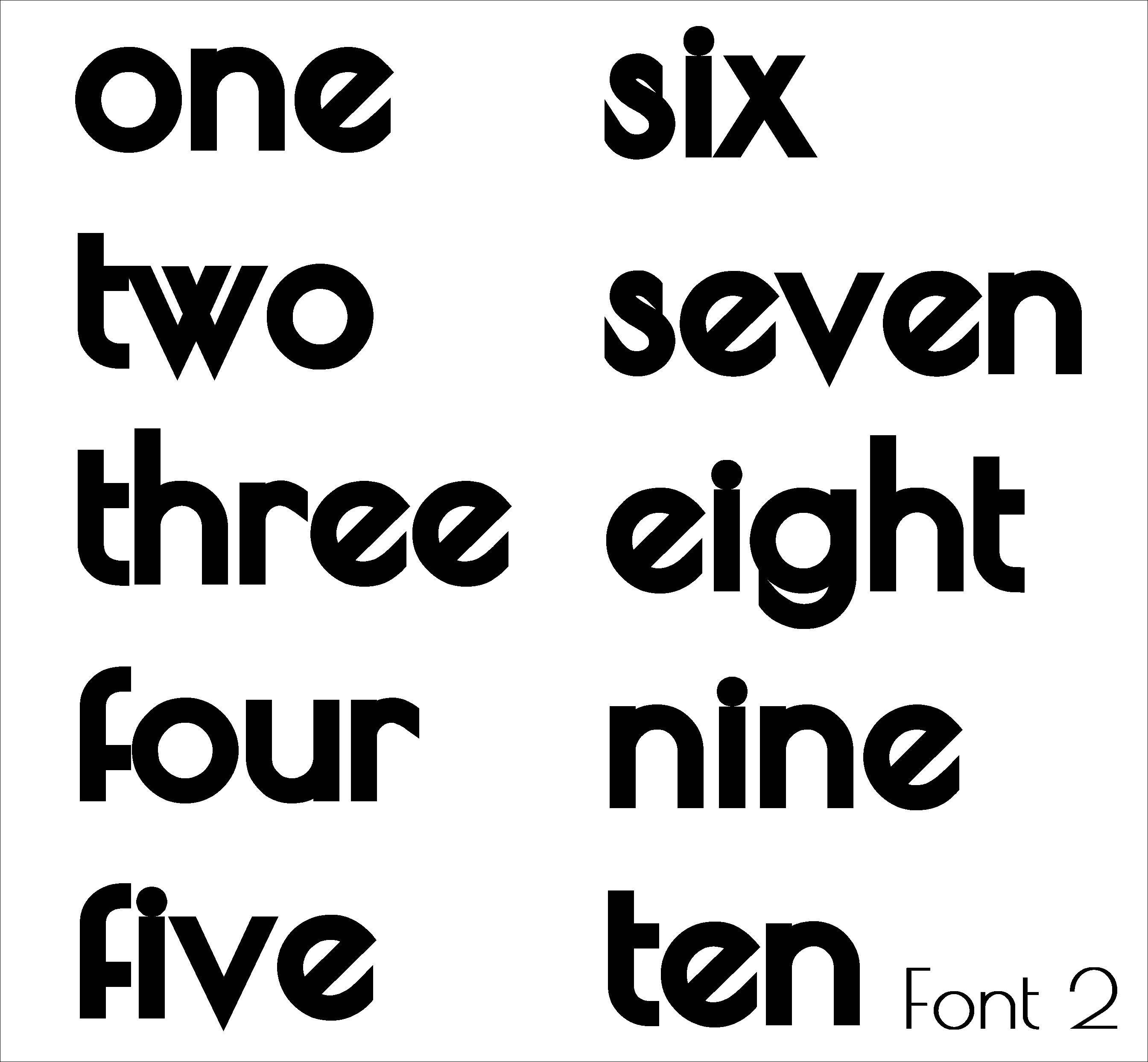 House Number Sign words One Ten Modern and Unique Laser - Etsy UK