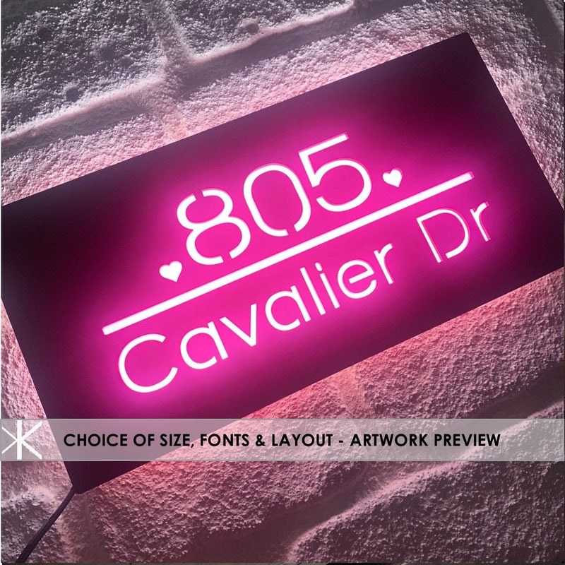 Led Address Sign - Etsy