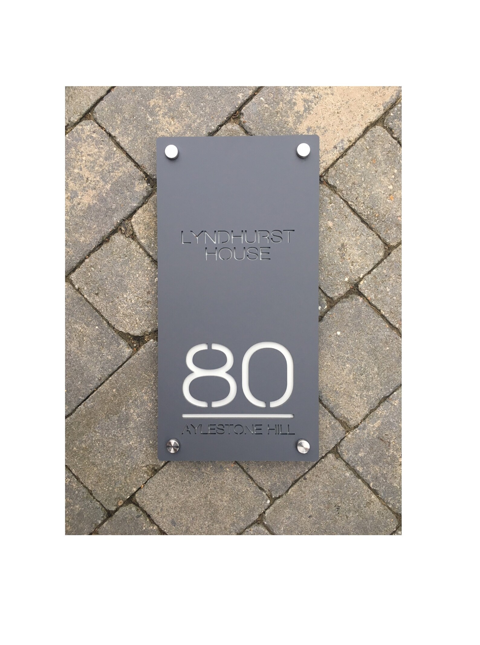 Extra Detail 20 X 40 Cm Bespoke House Number Door Sign Unique | Etsy