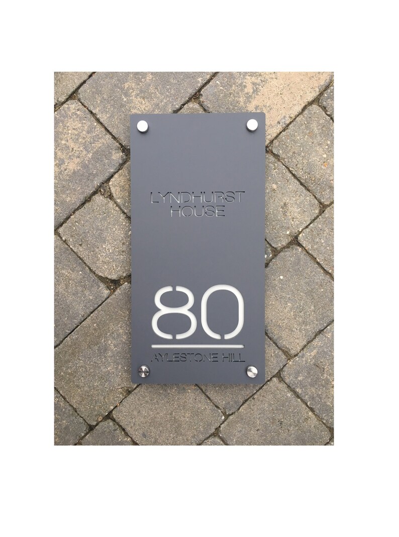 Extra Detail 20 X 40 Cm Bespoke House Number Door Sign Unique - Etsy Canada
