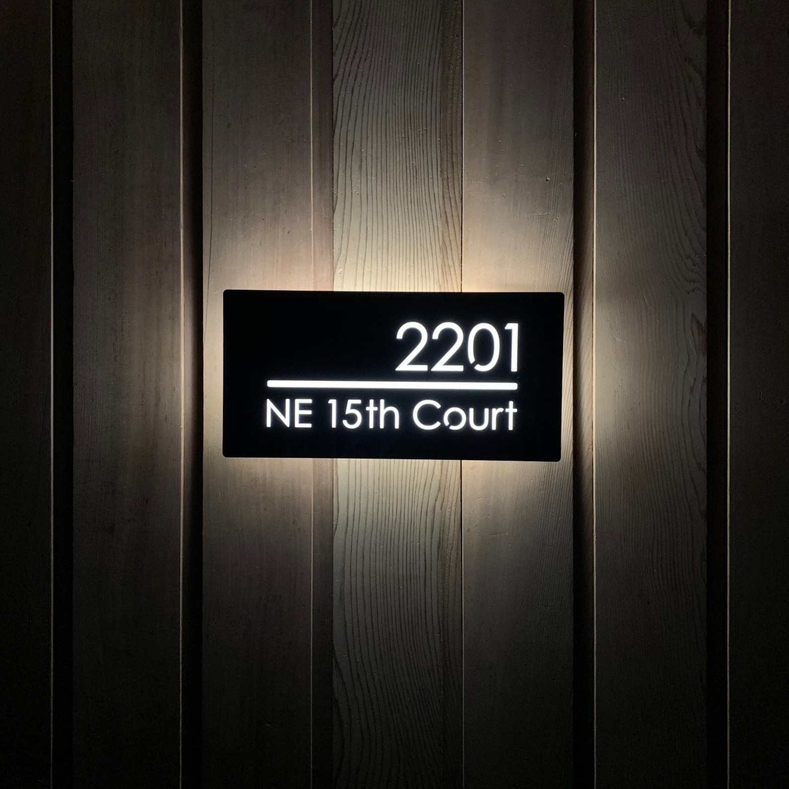 Back-lit LED House Number Sign Large Size 40 X 20 Cm - Etsy