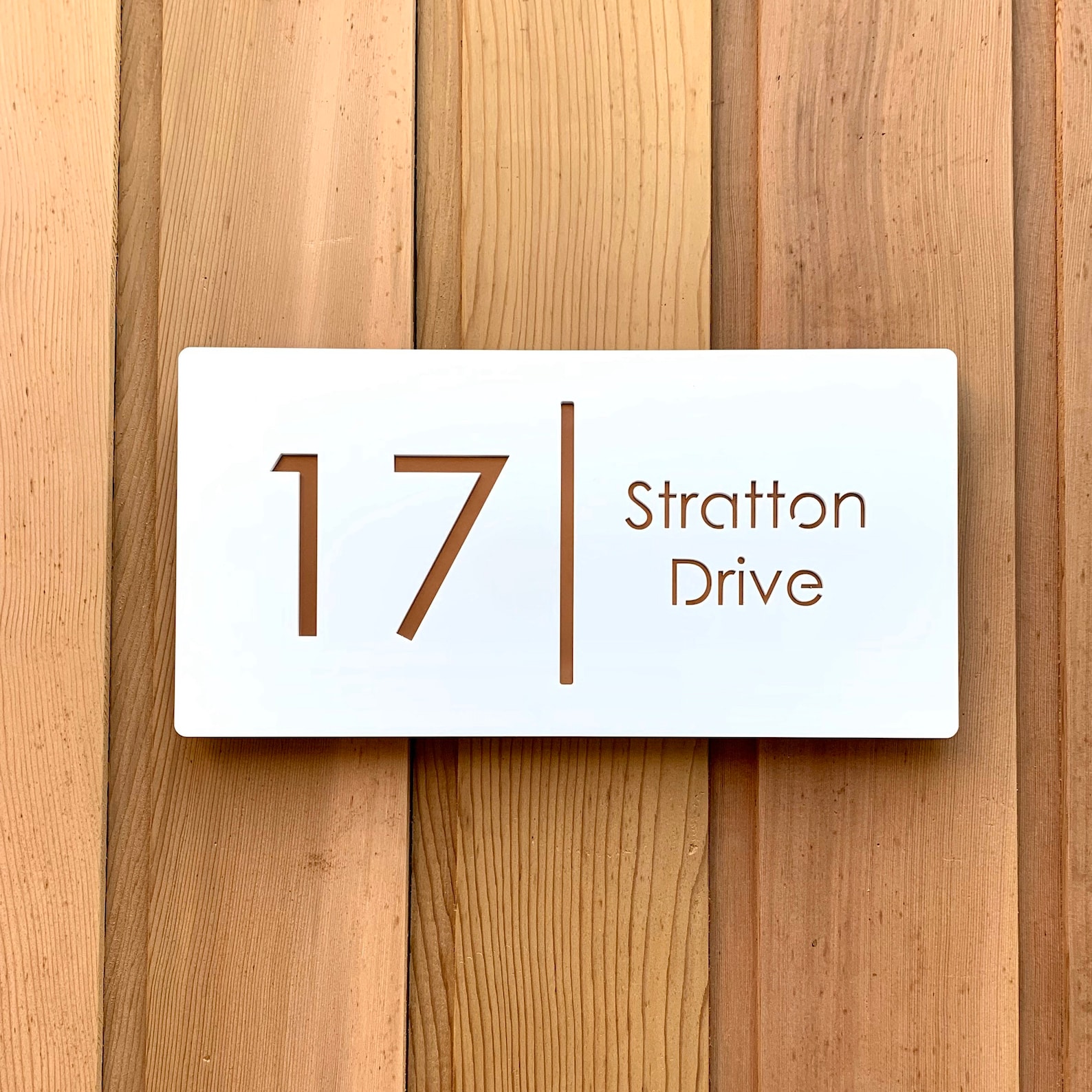 Moderne Haus Zeichen Nummer Tür Rechteck 30cm x 15cm Original | Etsy