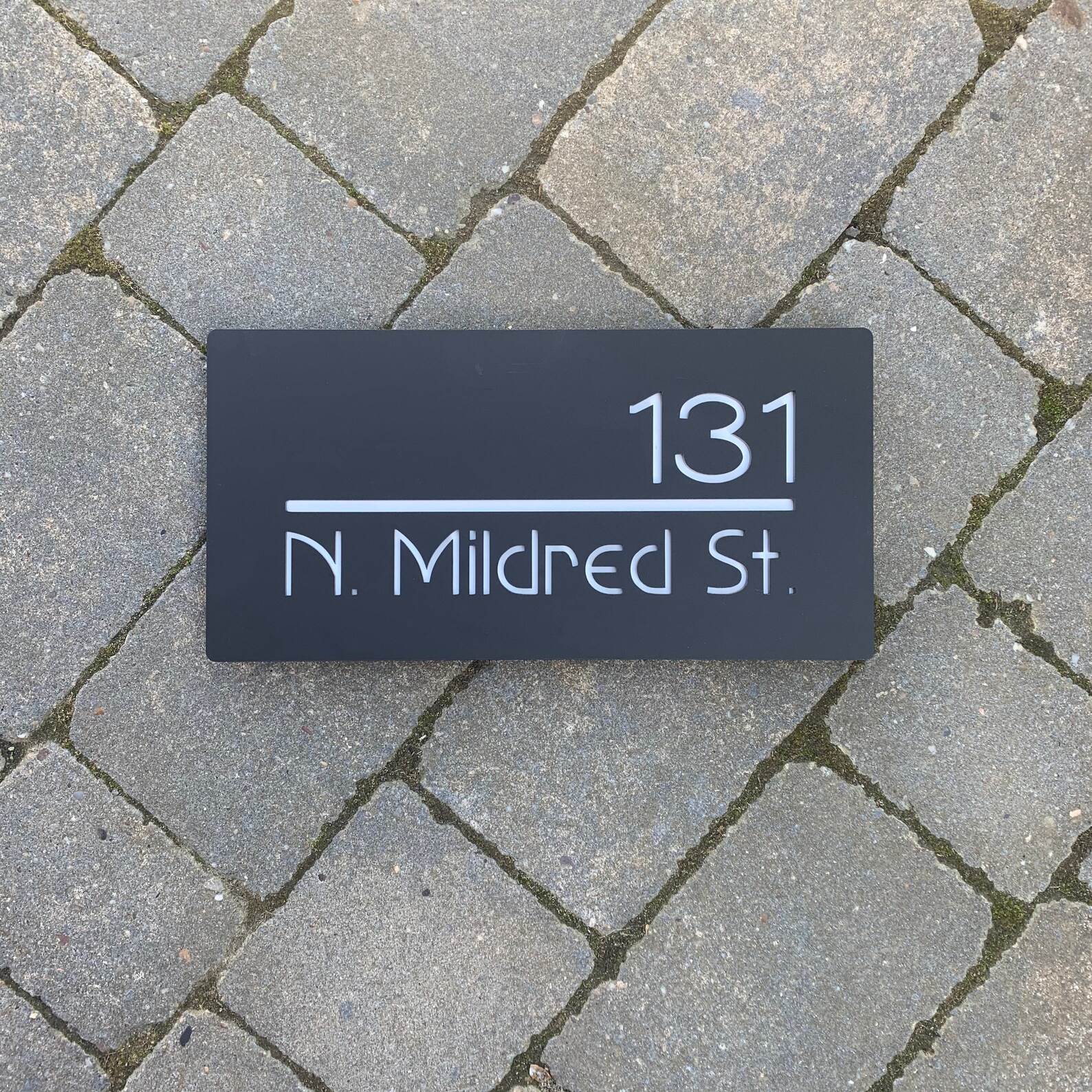 Modern House or Door Sign Rectangle 30 X 15cm Original and - Etsy