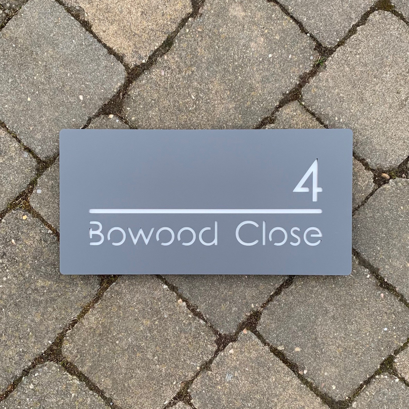 Modern House or Door Sign Rectangle 30 X 15cm Original and - Etsy