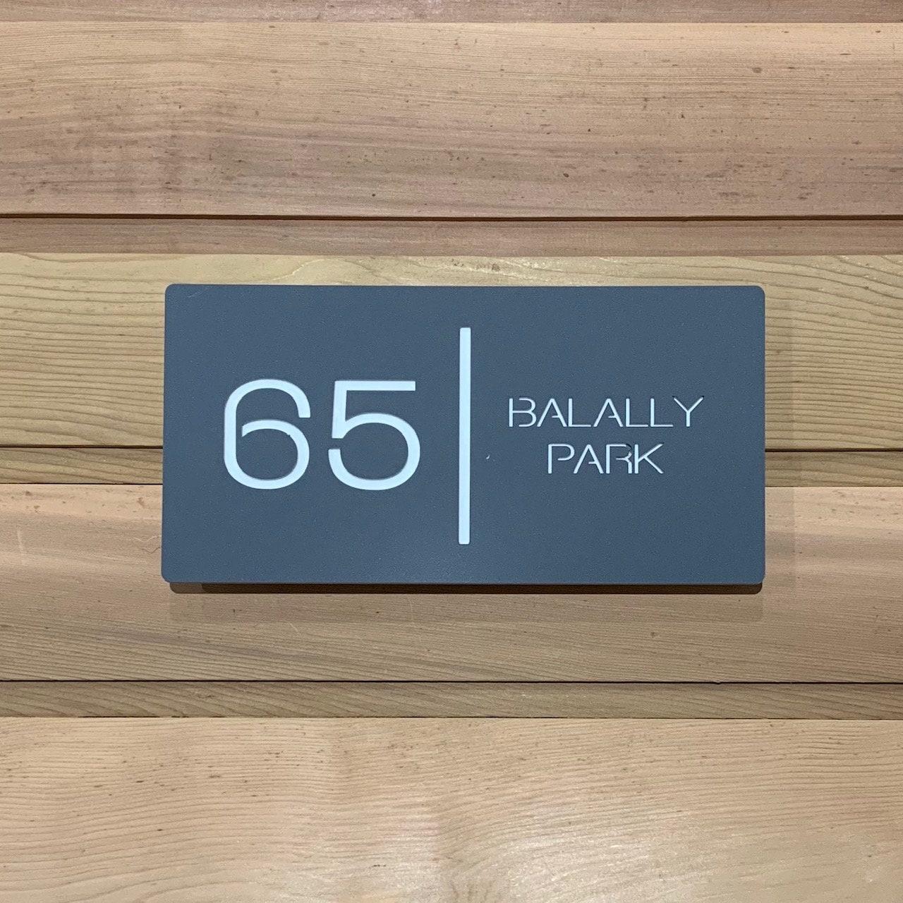 Illuminated Backlit Modern House Number Sign With Low Voltage - Etsy UK