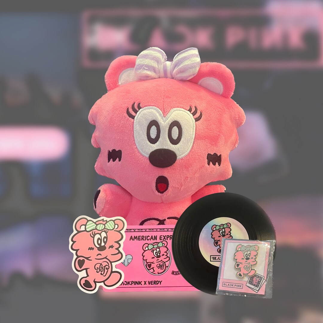 Black Pink X Verdy Plush Gift Set! Includes Verdy Plush, Hard Enamel ...