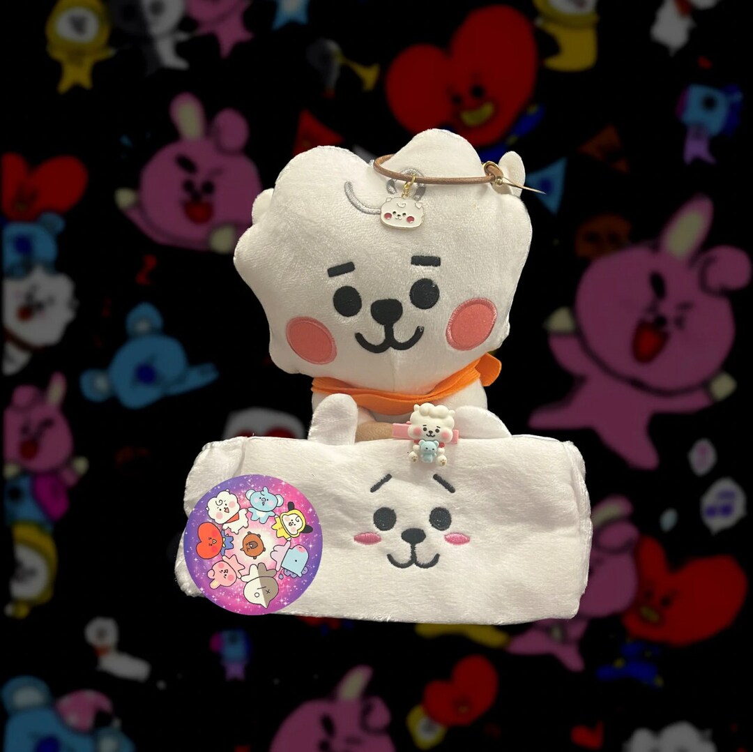 Jin RJ BTS BT 21 Bias Gift Set Includes Character Plushie, Bracelet ...