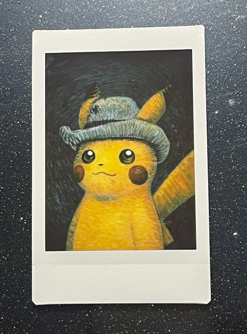 Pikachu Van Gogh Card With Grey Felt Hat Pokemon Anime - Etsy