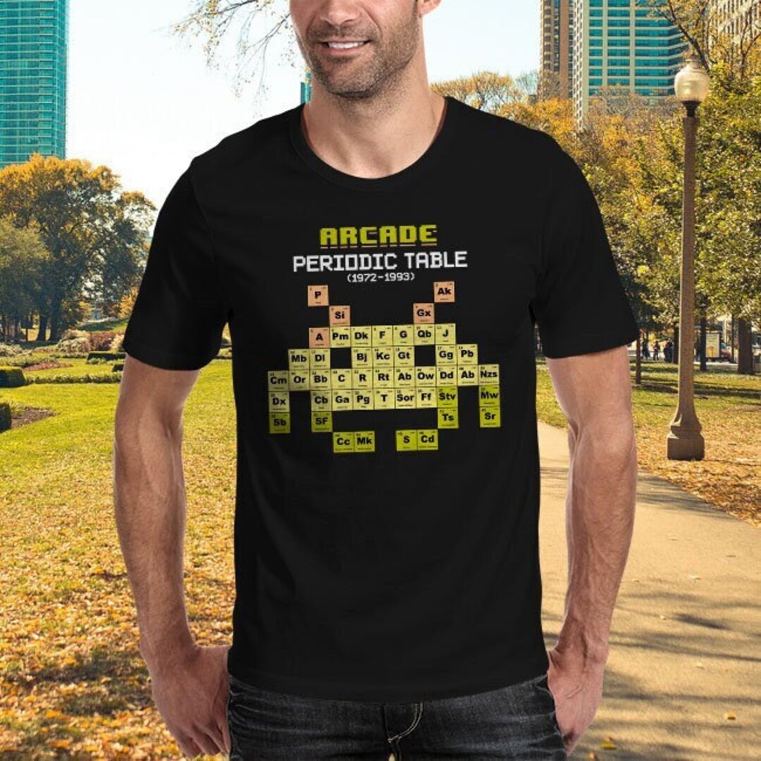 Arcade Periodic Table T-shirt | Unisex - Women - Kids | Retro Gaming ...