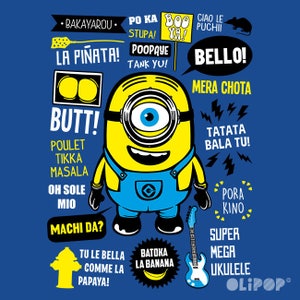 Minion Famous Quotes T-shirt | Unisex - Women - Kids | Awesome Geek ...