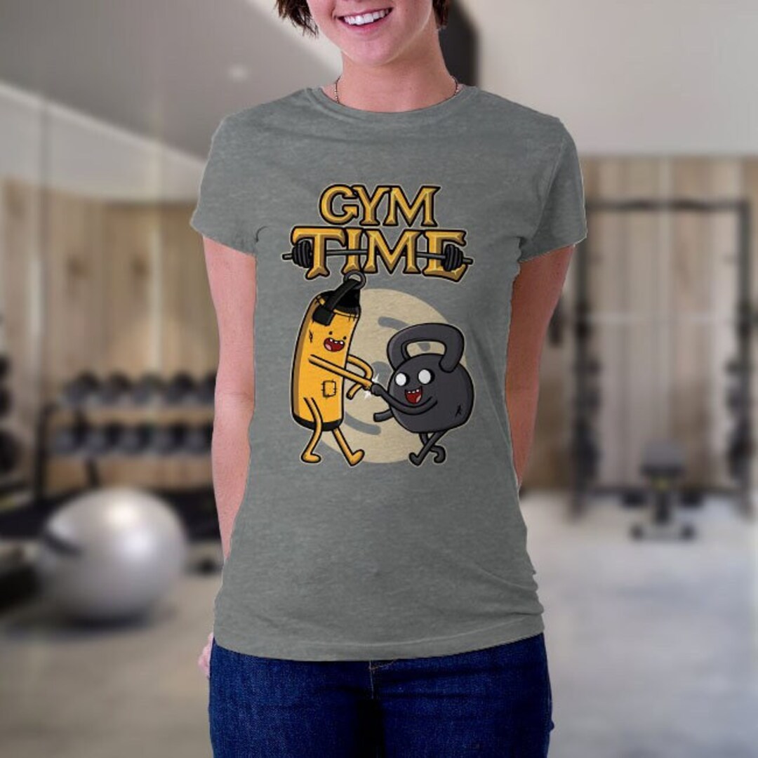 Gym Time T-shirt | Unisex - Women - Kids | Awesome Geek Cartoons Parody ...