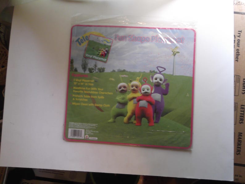 RARE Vintage Teletubbies Vinyl Placemat Sealed 1999 NOS 13"x14" NOS ...