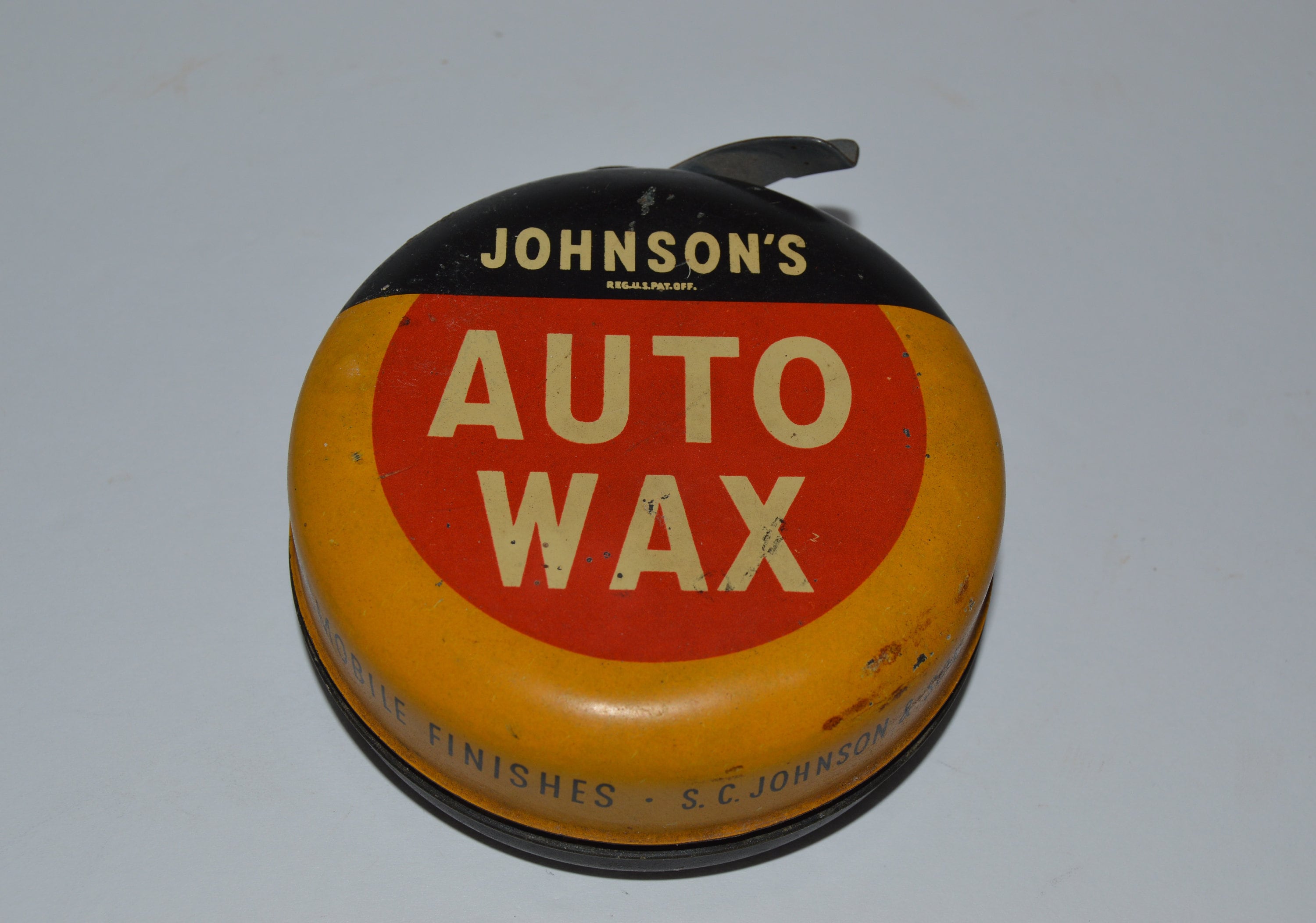 Vintage Johnson's Auto Wax Tin 1936 - Etsy.de