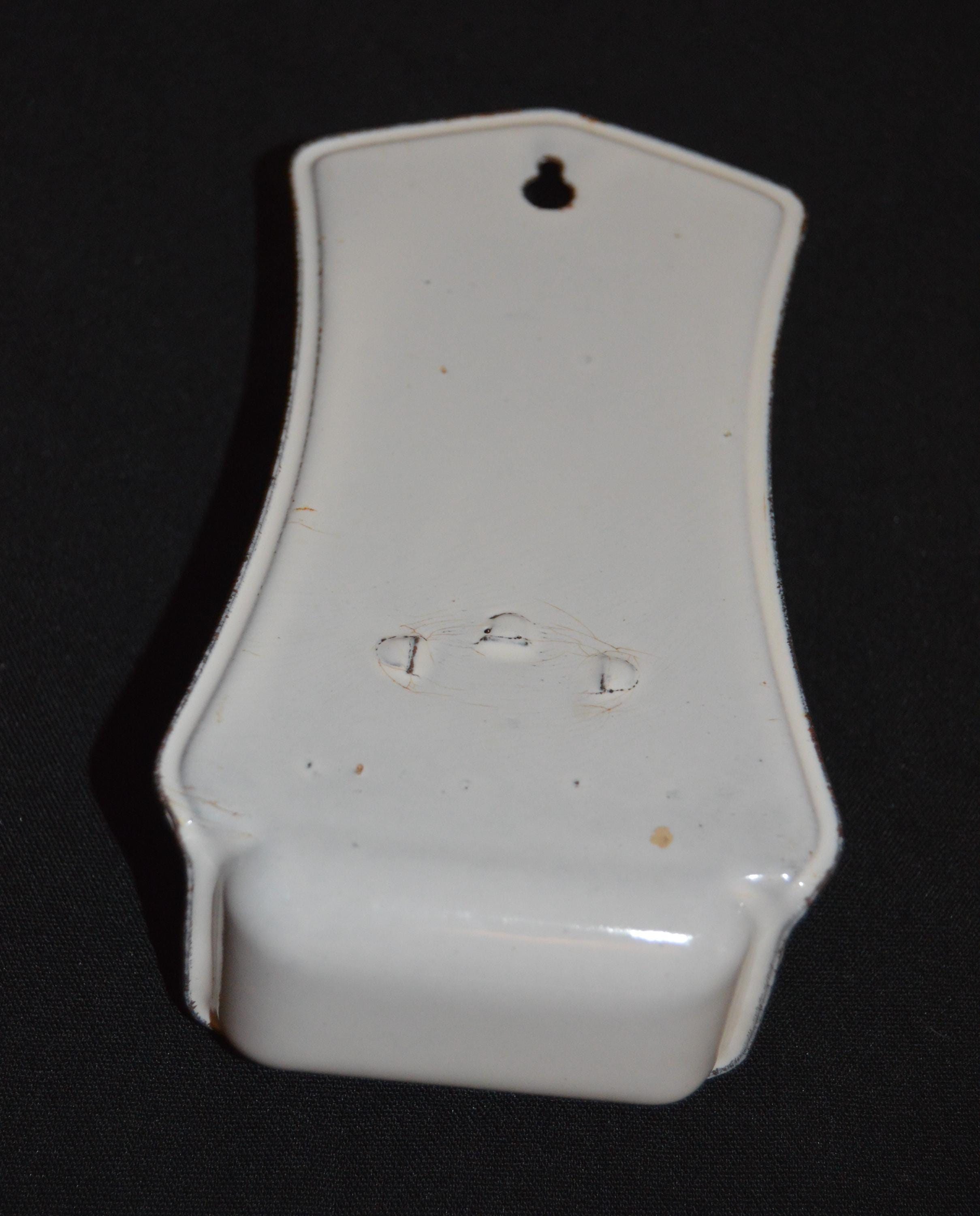 Vintage Enamelware 6" Hanging Razor/brush Shelf for Shaving in the ...