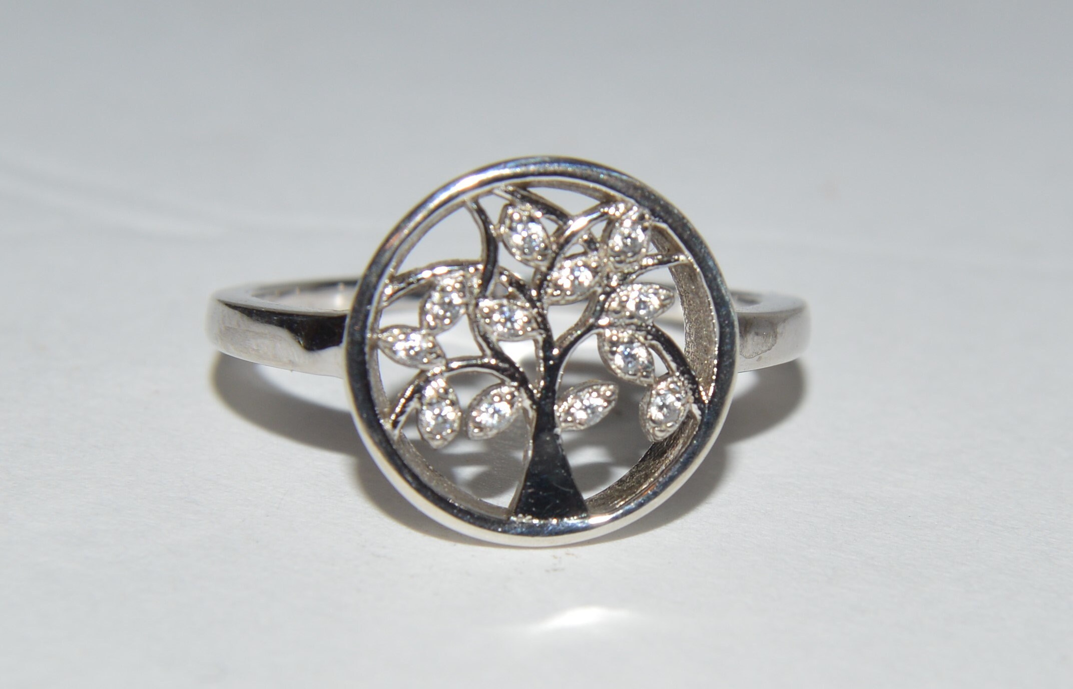 Vintage Sterling Silver 'tree of Life' Ring Size 8 - Etsy