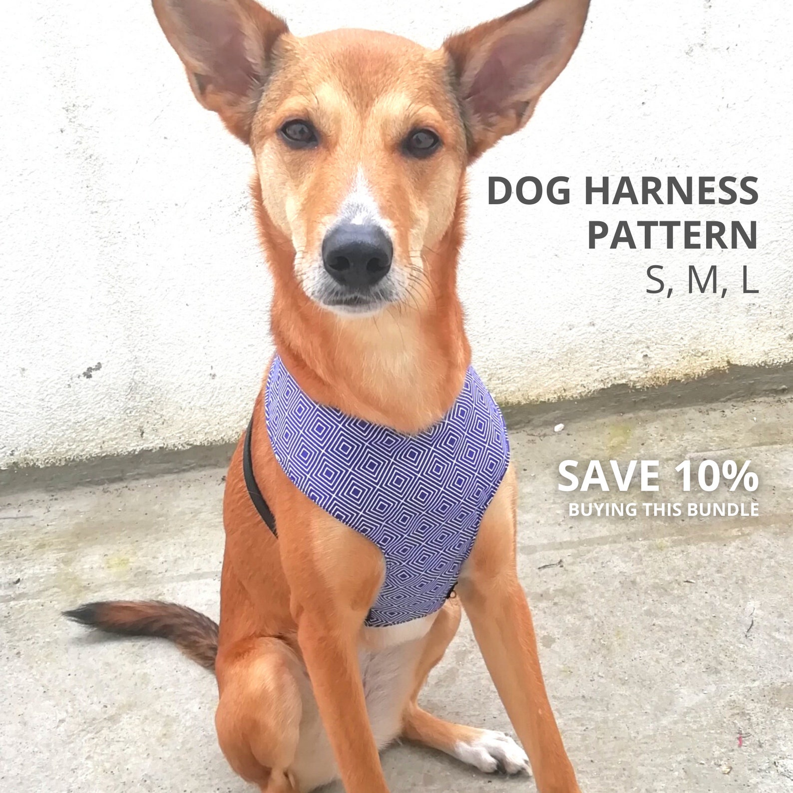 Dog Harness Pattern/ Dog Clothes Patterns / Harness Dog PDF / - Etsy