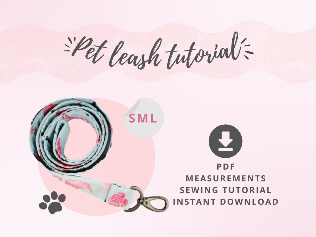 Dog Leash Sewing Pattern / How to Make a Pet Leash / Dog Leash / Dog ...
