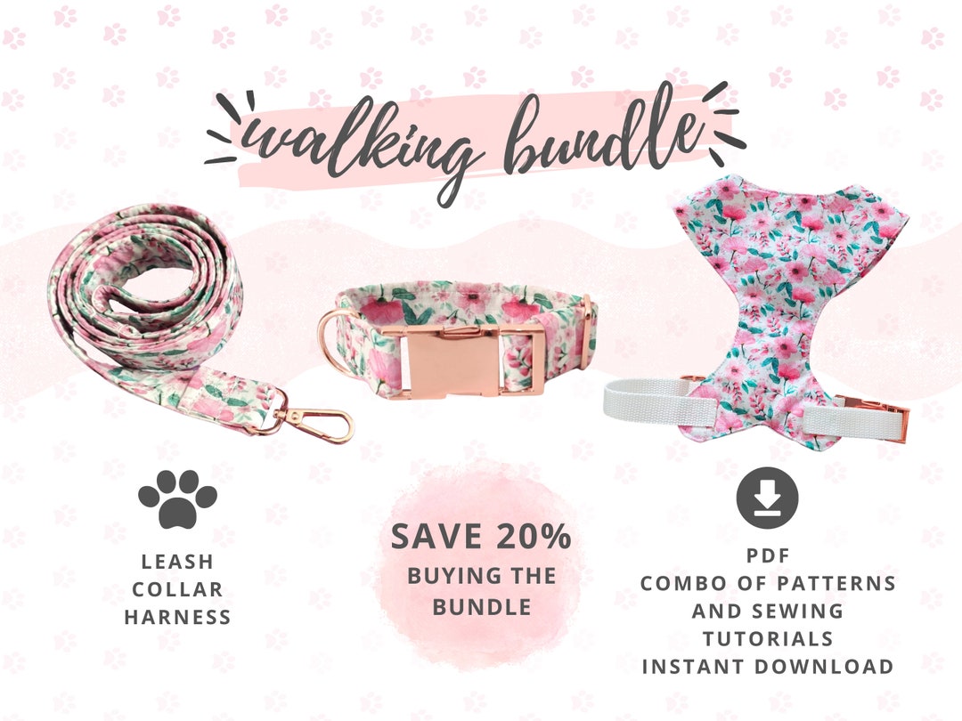 Dog Harness Pattern / Dog Collar and Leash DIY / Dog Harness Pattern ...