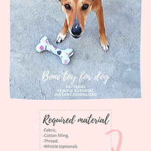 Dog Bone Toy Tutorial and 2 PATTERNS/ Plush / Pet Toy Pattern / Stuffed ...