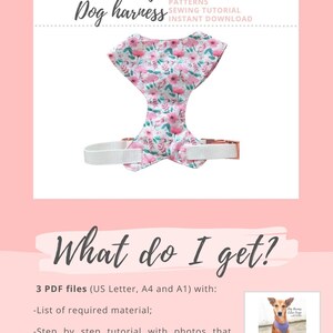 Dog Harness Pattern / PDF Sewing Pattern - Extra Large Size / XL ...
