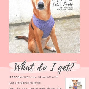 Dog Harness Pattern / PDF Sewing Pattern Extra Large Size / - Etsy