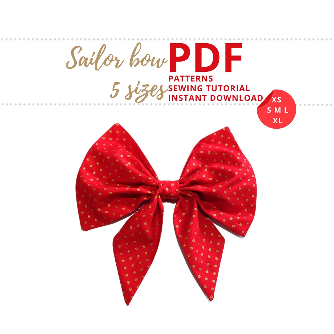 Dog Sailor Bow Tutorial / Dog Bow Tie Sewing Pattern / Dog Bow Ties ... Dog Sailor Bow Tutorial / Dog Bow Tie Sewing Pattern / Dog Bow Ties ...