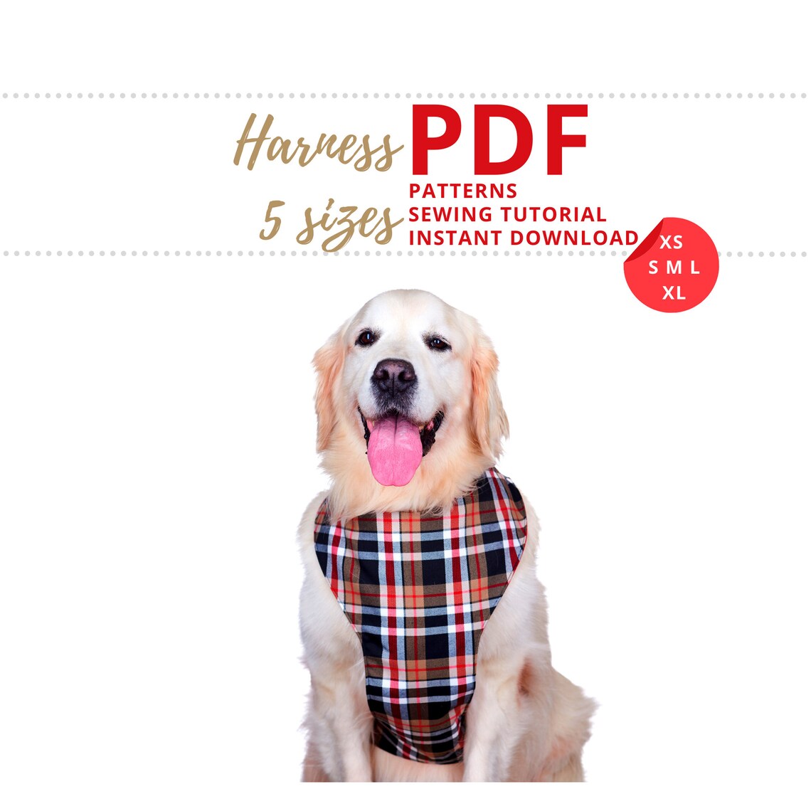 Dog Harness Pattern / Dog Clothes Patterns / Harness Dog PDF / - Etsy