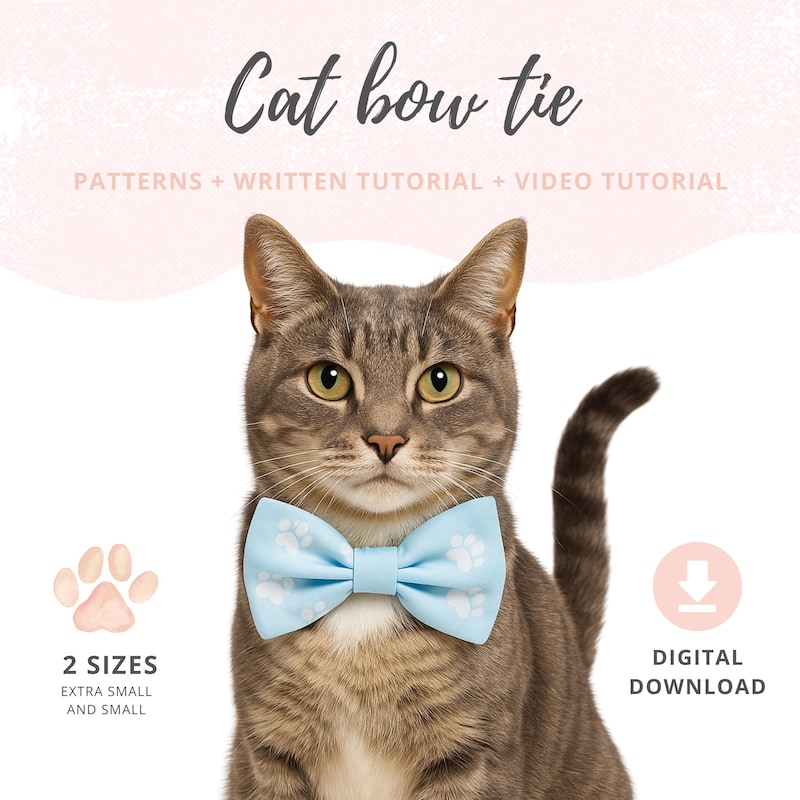 Cat Bow Tie - Etsy