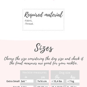 Pet Necktie Tutorial and Patterns / Dog Neck Tie for Wedding / XS, S, M ...