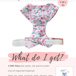 Dog Harness Pattern / Dog Clothes Patterns / Harness Dog PDF / Dog ...