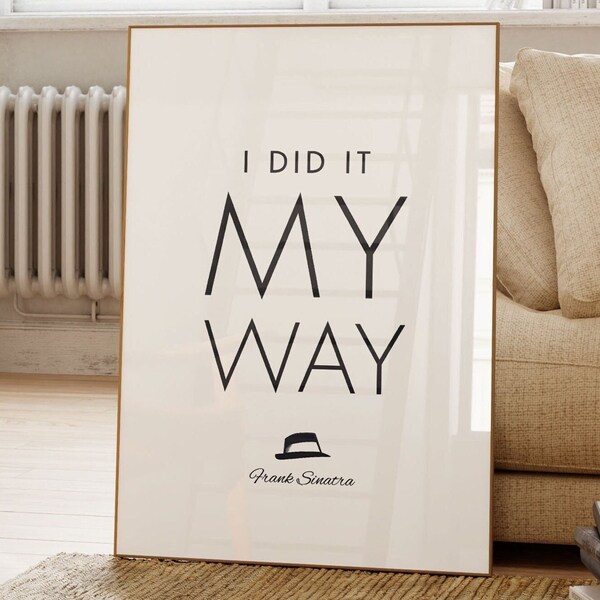 Frank Sinatra My Way - Etsy