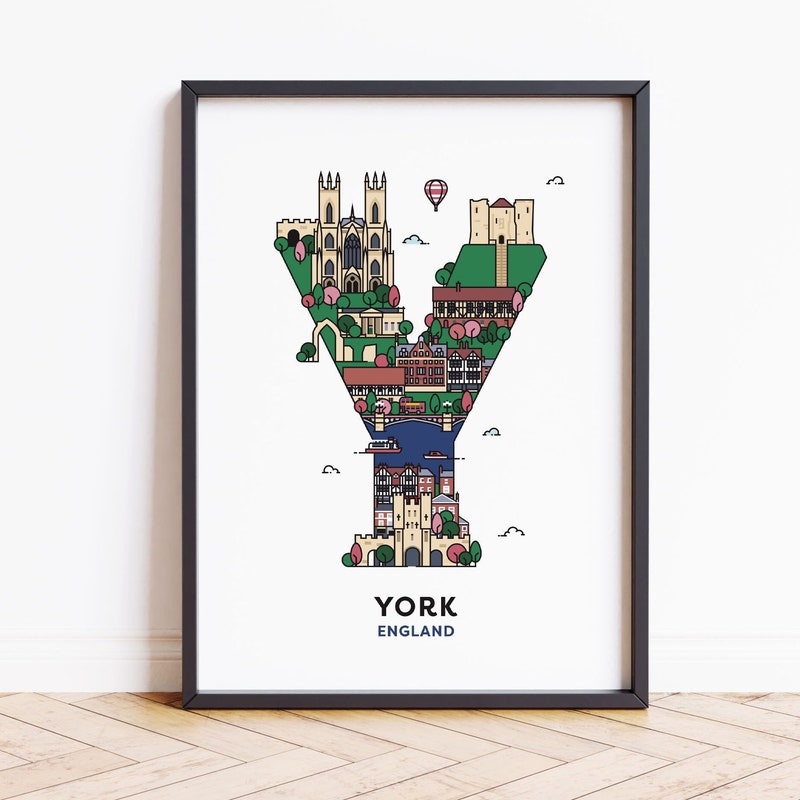 New York City Alphabet Poster - Etsy