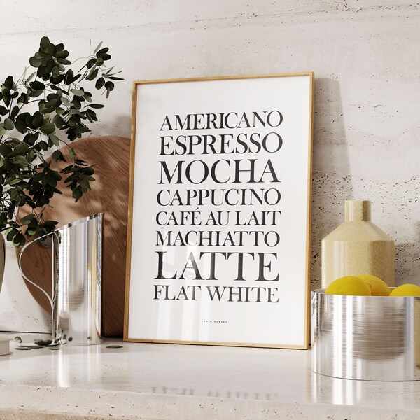 Coffee Word Art - Etsy