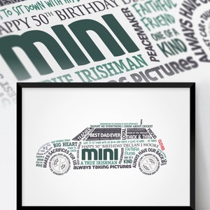 Personalized Car Word Art, Custom Vehicle Wall Art, Choose Your Car and ...