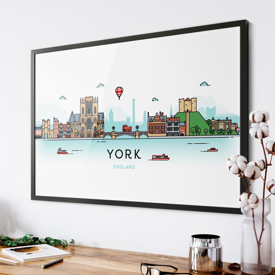 York UK Skyline York City Poster York England Art Print | Etsy UK