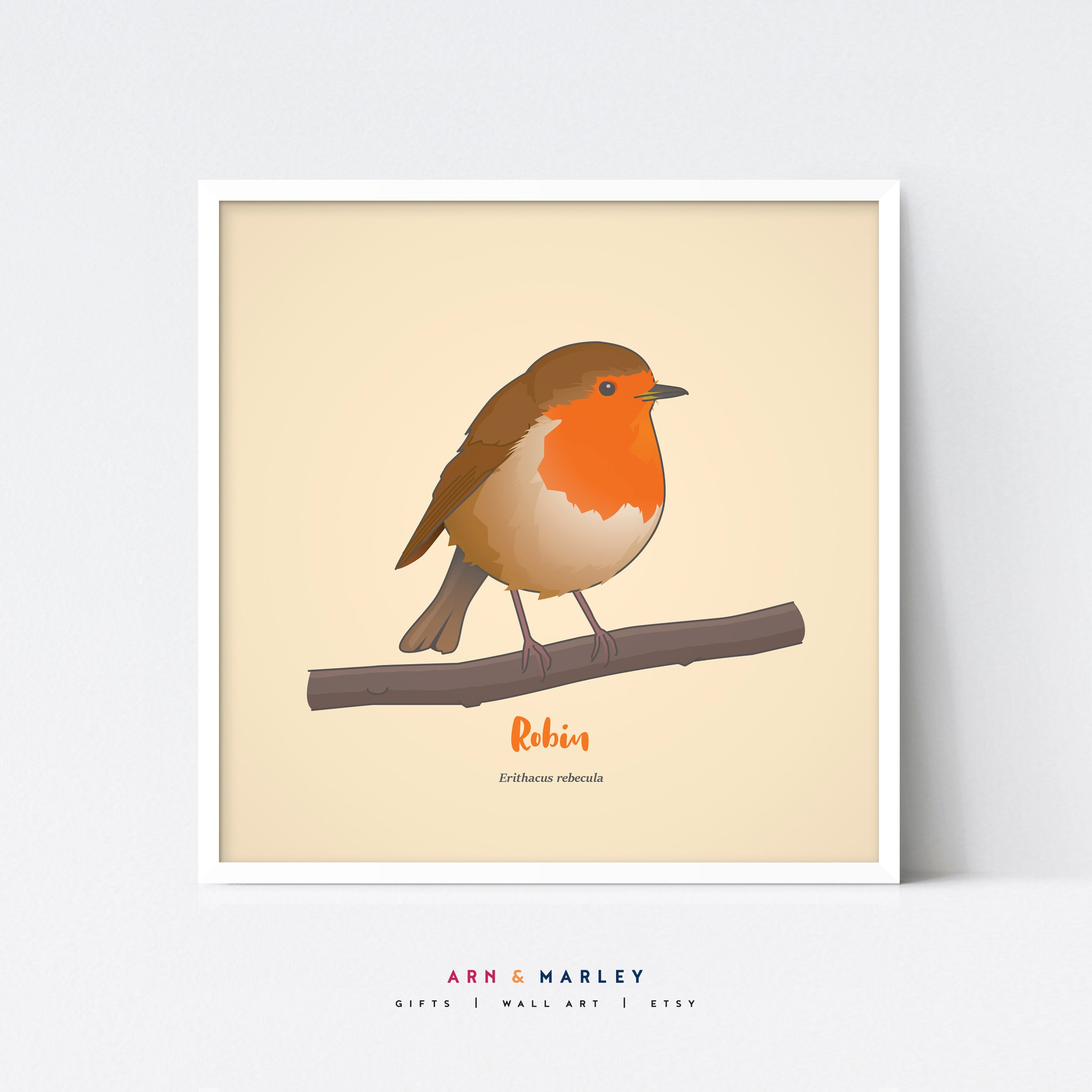 Prints Art & Collectibles Robin Print Framed Art Original Art Robin Art ...